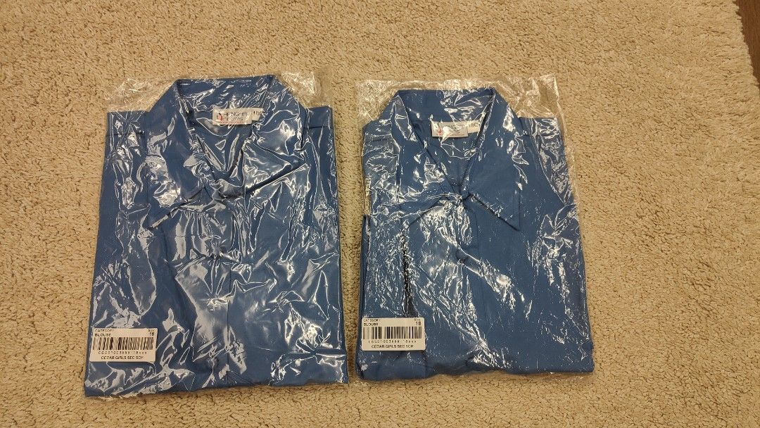 BN CGSS Blue Shirt Uniform Short sleeve shirt - cedar girls' secondary ...