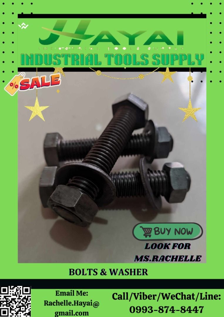 BOLTS & WASHER, Commercial & Industrial, Industrial Equipment on Carousell