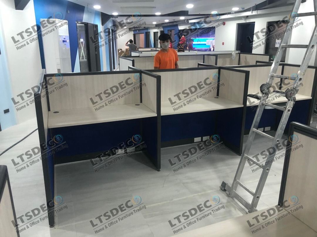 CALL CENTER WORKSTATION TABLE OFFICE PARTITIONS, Furniture & Home ...