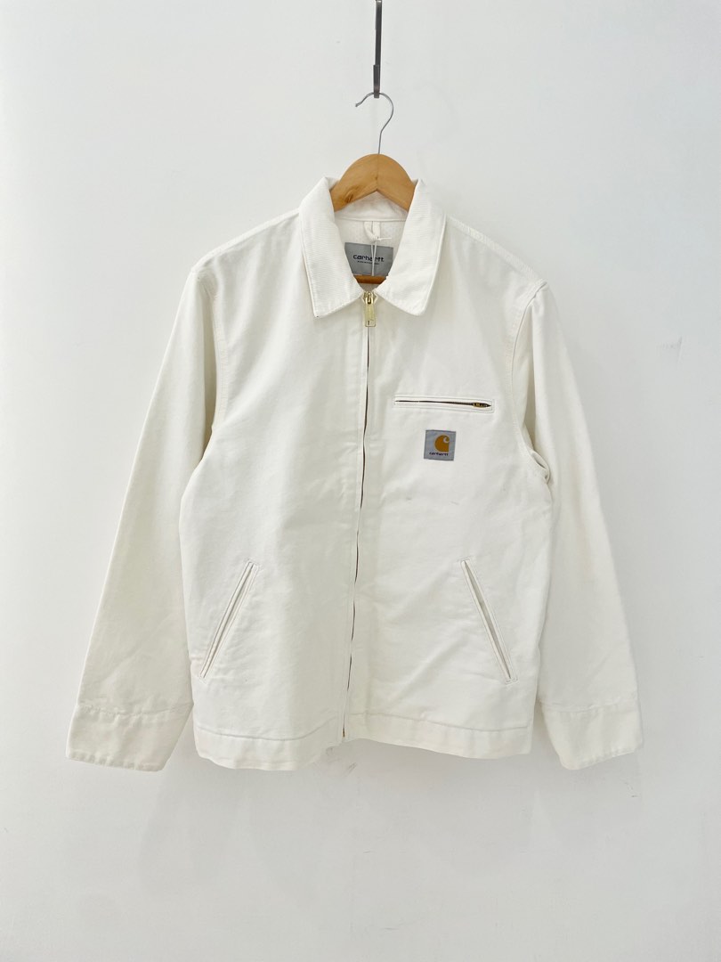 Carhartt WIP Detroit Jacket Stone Washed Wax, 男裝, 外套及戶外衣服 - Carousell