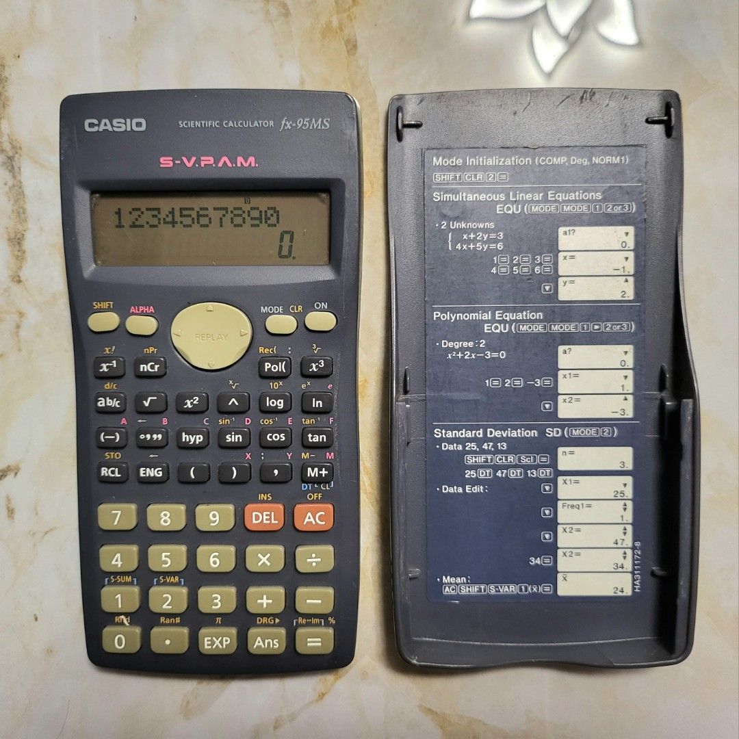 Casio FX 95 MS scientific calculator, Hobbies & Toys, Stationery ...