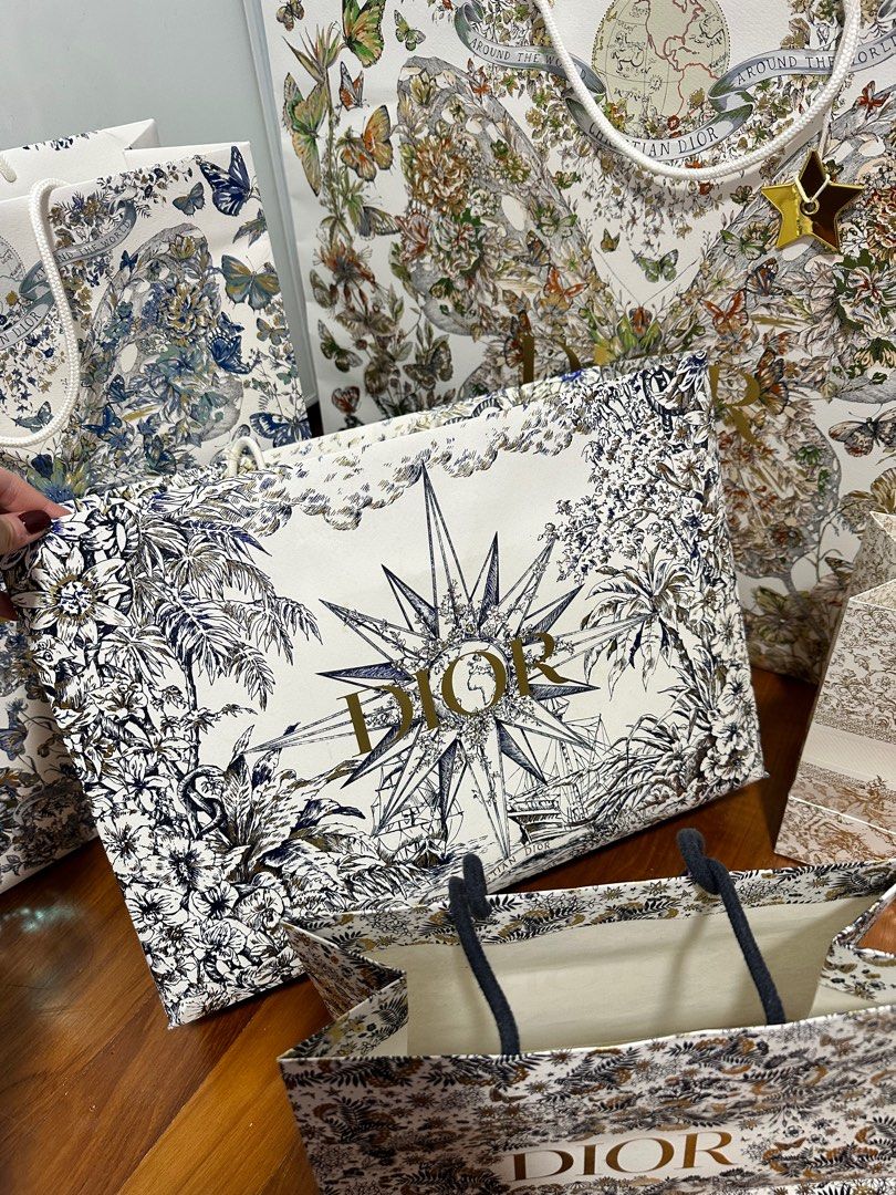 Christian Dior Paper Bags, Luxury, Accessories on Carousell
