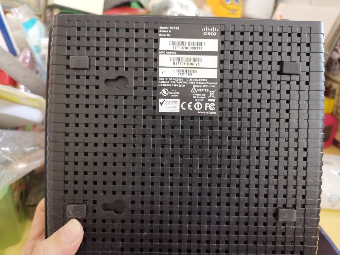 CISCO Linksys X3500 N750 Dual- Band Wireless Router With ADSL2 + Modem ...