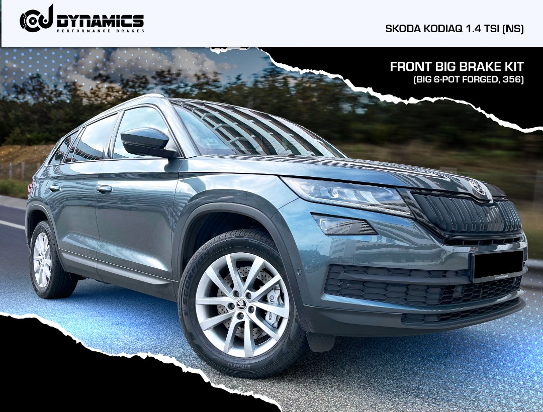 CJ DYNAMICS FRONT BIG BRAKE KIT (BIG 6-POT FORGED, 356) ON SKODA KODIAQ ...