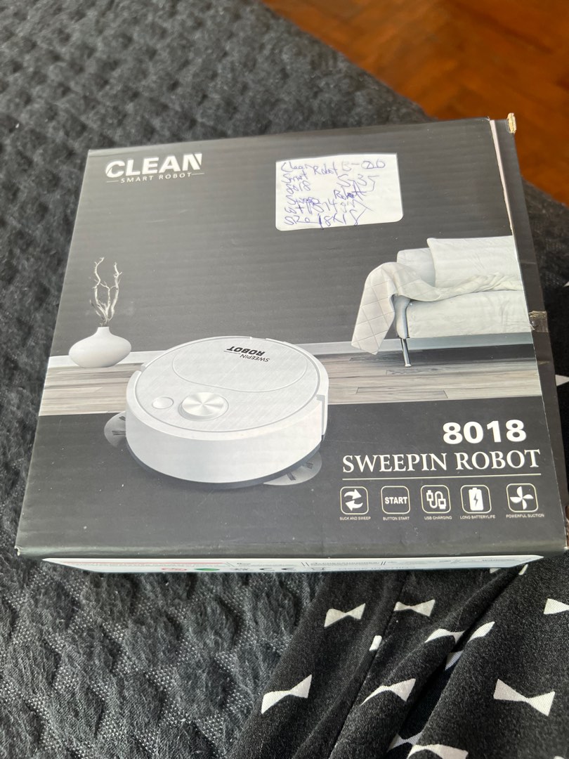 Clean smart robot 8018 sweeping robot wt 1574 gm size 18 x 18 cm, TV ...
