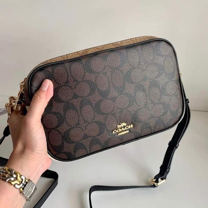 Coach Jes Crossbody In Signature Canvas, Women's Fashion, Bags ...
