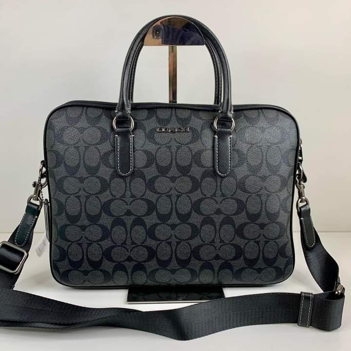 Coach Liam Compact Brief In Signature Canvas, Computers & Tech, Parts ...