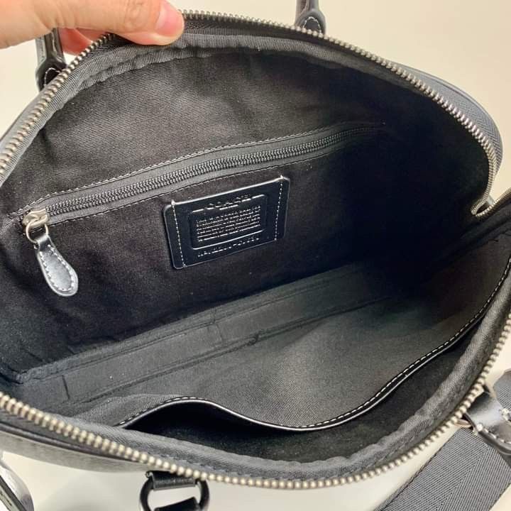 Coach Liam Compact Brief In Signature Canvas, Computers & Tech, Parts ...