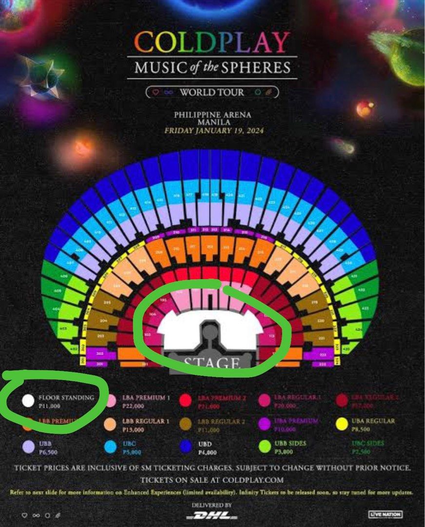 Coldplay Concert Ticket, Tickets & Vouchers, Event Tickets on Carousell