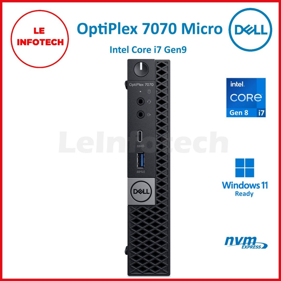 DELL OptiPlex 5070 Micro Desktop Intel i5/i7 Gen9 8-64GB RAM 512GB/1TB ...