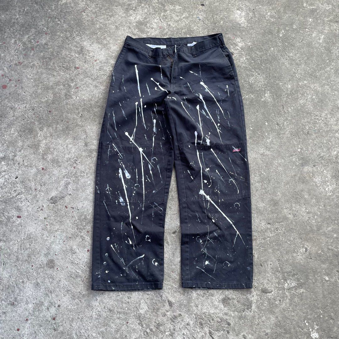 Dickies Double Knee Genuine Paint Splatter, Men's Fashion, Bottoms ...