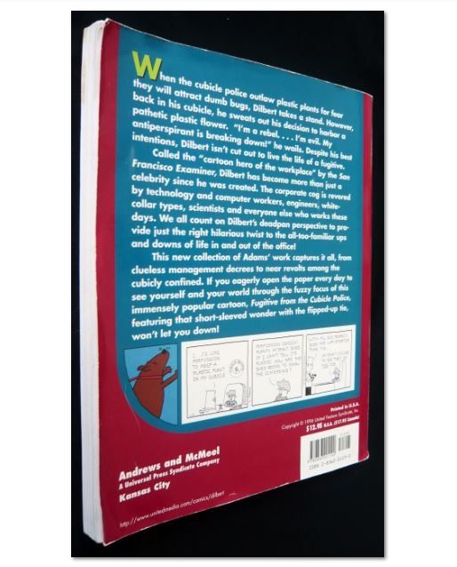 Dilbert: Fugitive from the Cubicle Police Comic Strip Book, Hobbies ...