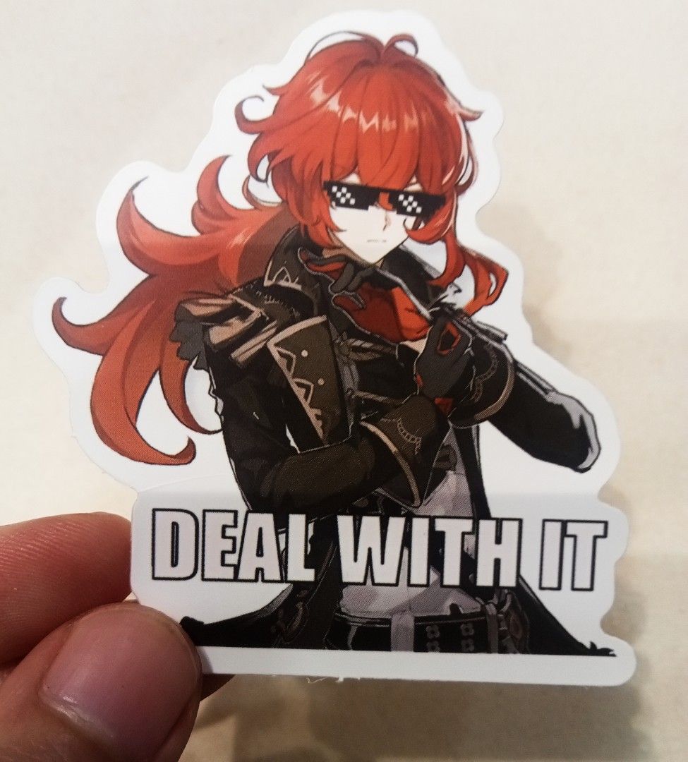 Diluc Meme Sticker Genshin, Hobbies & Toys, Collectibles & Memorabilia ...