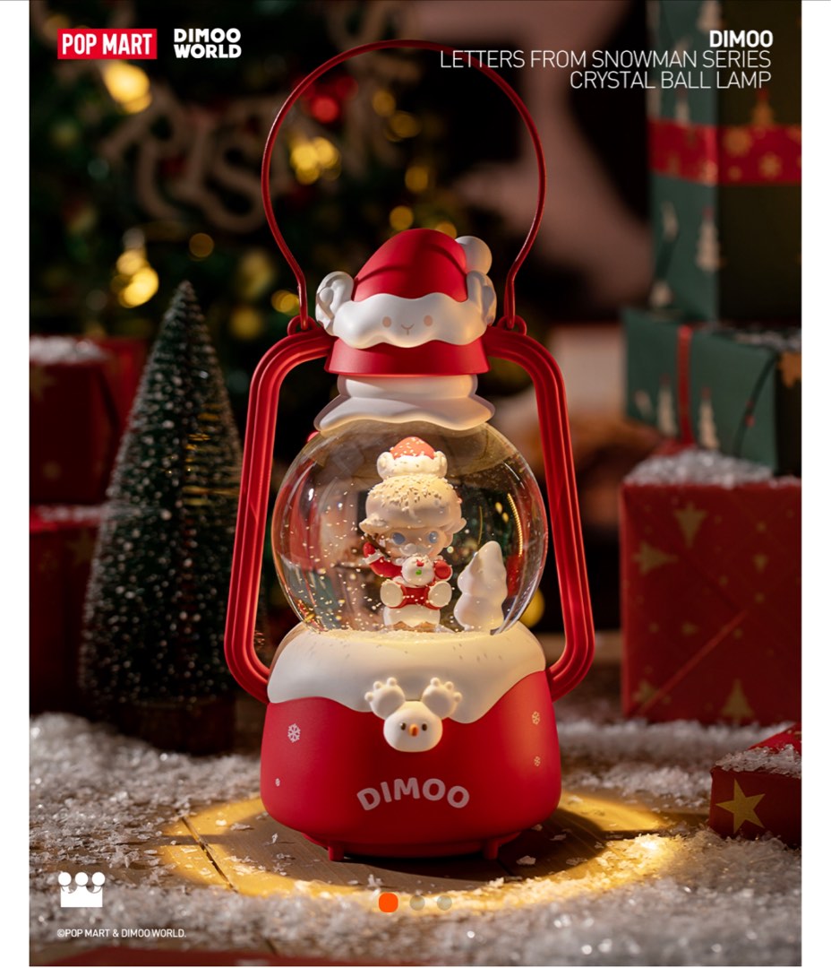 Dimoo Letters from Snowman Series - Crystal Ball Lamp, Hobbies & Toys ...