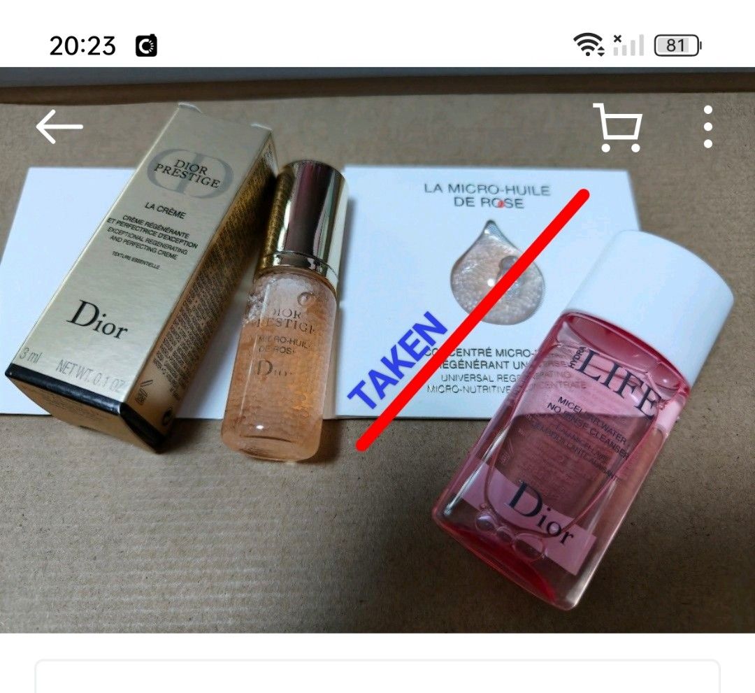 Dior Samples, Beauty & Personal Care, Face, Face Care on Carousell