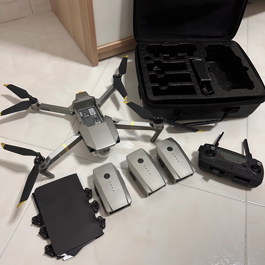 DJI Mavic Pro Platinum Fly More Combo, Photography, Drones on Carousell