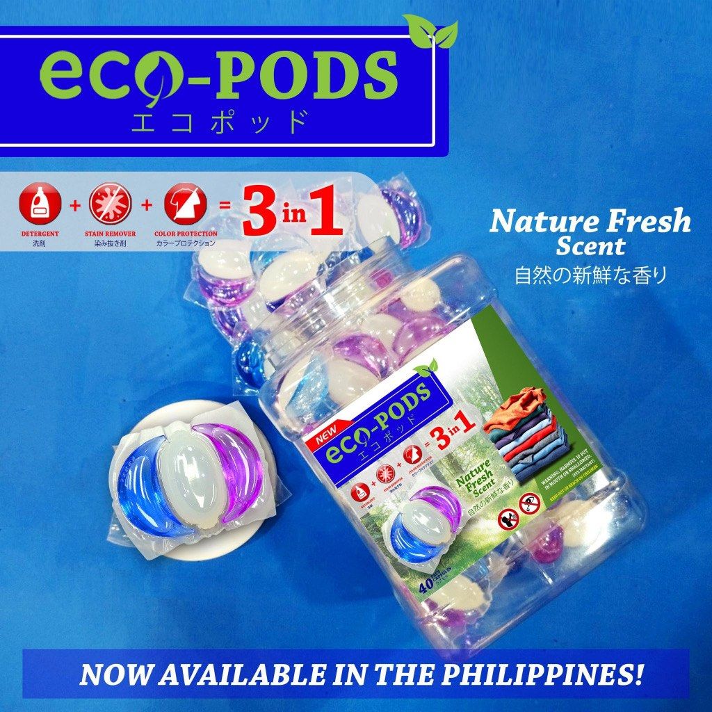 Eco Pods 3 in 1 Laundry detergent Capsules, Furniture & Home Living ...