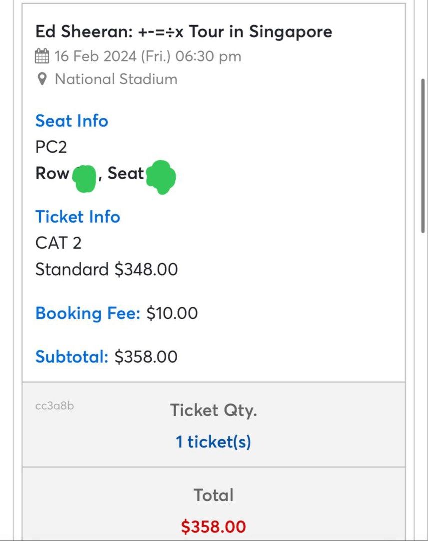 Ed Sheeran 2024 Concert Tickets, Tickets & Vouchers, Event Tickets on ...