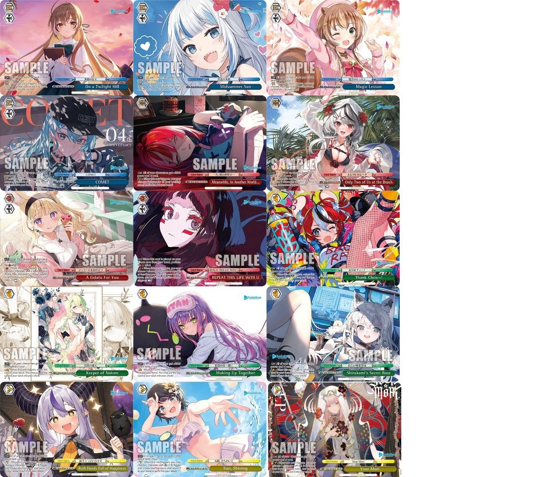 English Weiss Schwarz Hololive Production Vol.2 Promo Collector Set [ 15 TYPES PER SET ...