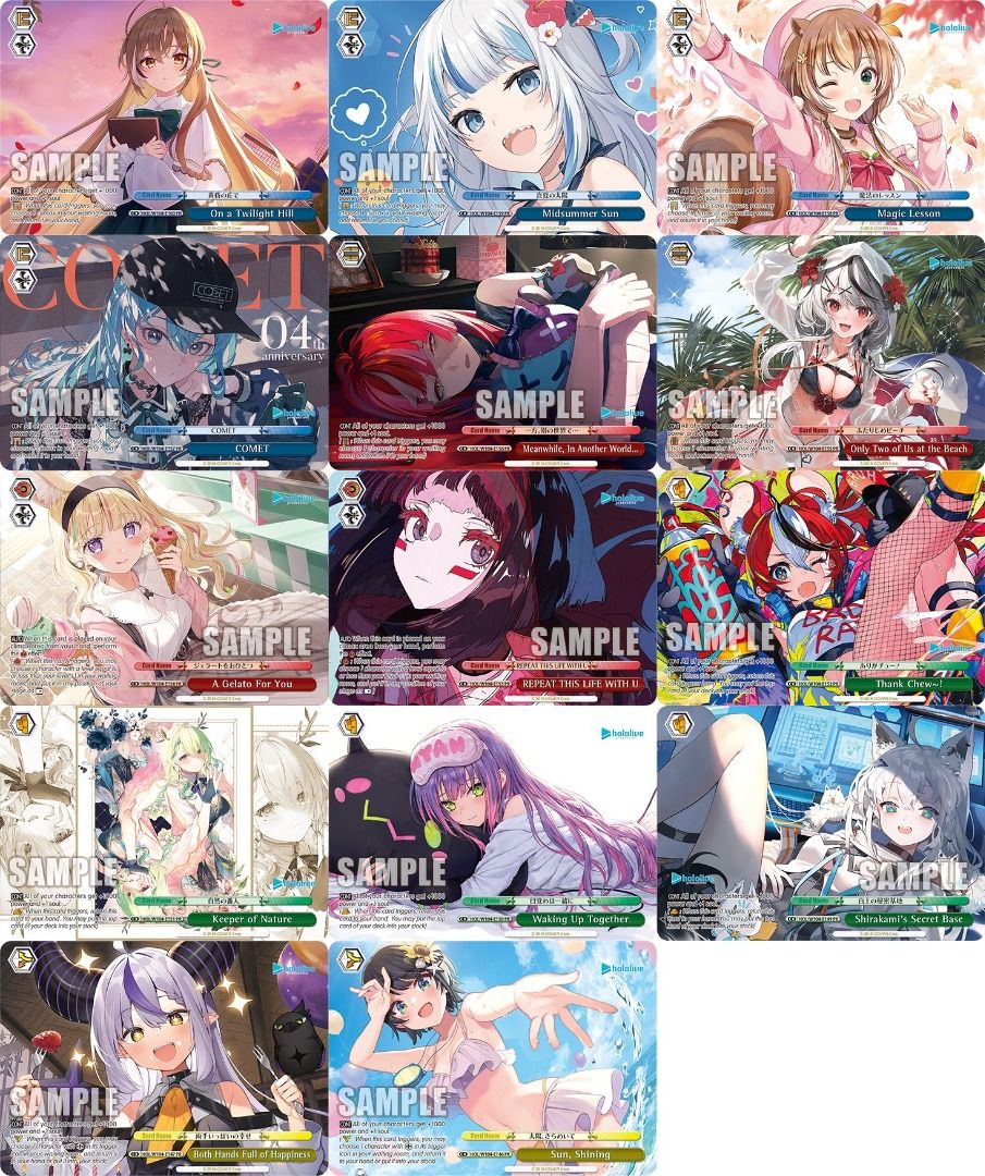 English Weiss Schwarz Hololive Production Vol.2 Promo Collector Set [ 15 TYPES PER SET ...