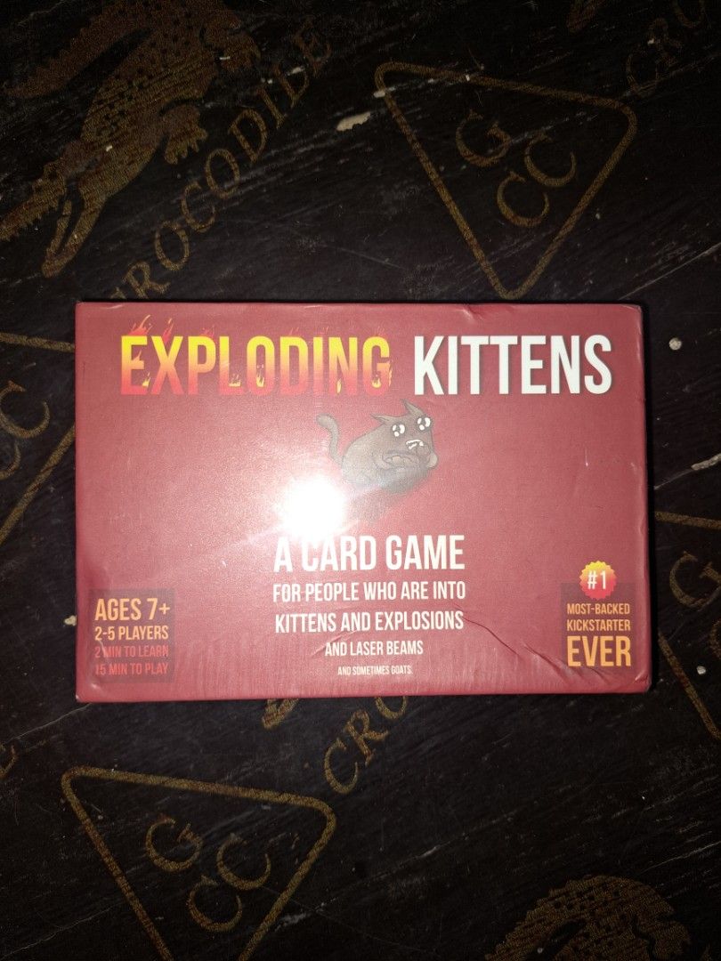 Exploding Kittens Card Game Hobbies And Toys Toys And Games On Carousell