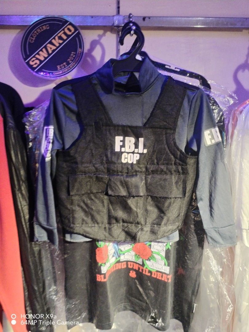 Fbi costume for kids 4-6, Babies & Kids, Babies & Kids Fashion on Carousell