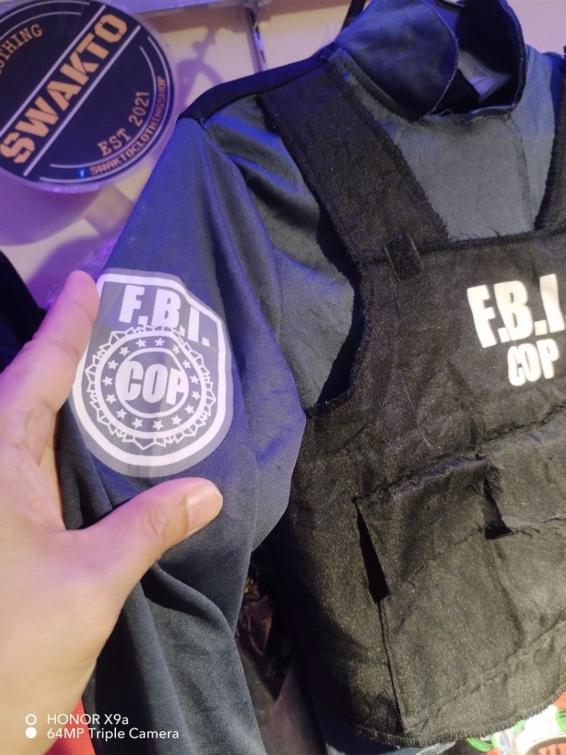 Fbi costume for kids 4-6, Babies & Kids, Babies & Kids Fashion on Carousell