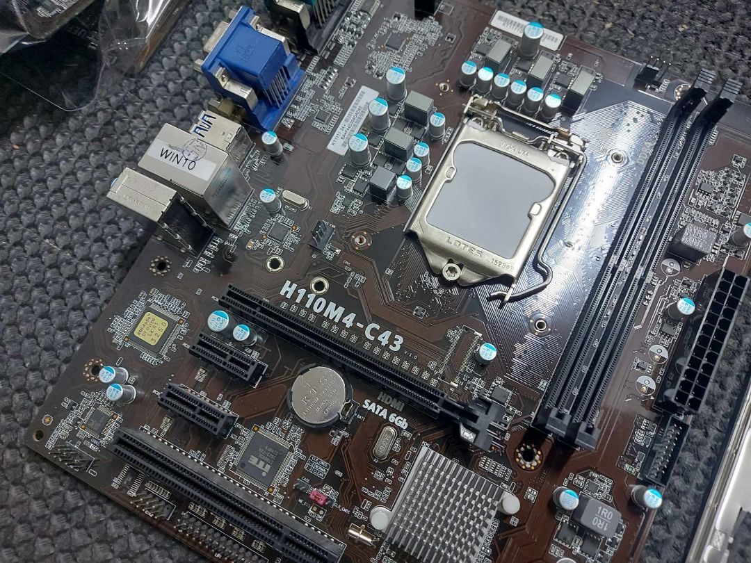 For Sale H110 D4 On Board Motherboard (w/ BACKPLATE), Computers & Tech ...