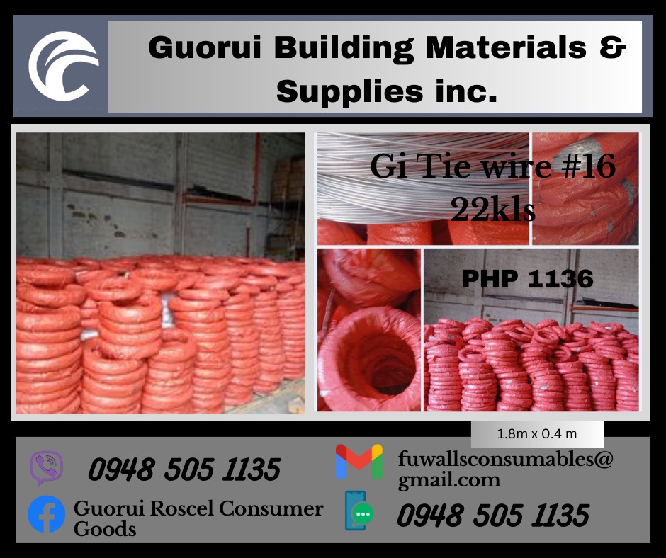 Gi Tie wire #16 22kls, Commercial & Industrial, Construction & Building Materials on Carousell