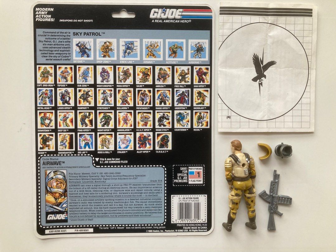 G.I.JOE Sky Patrol Airwave 1990 GI.JOE, Hobbies & Toys, Memorabilia ...