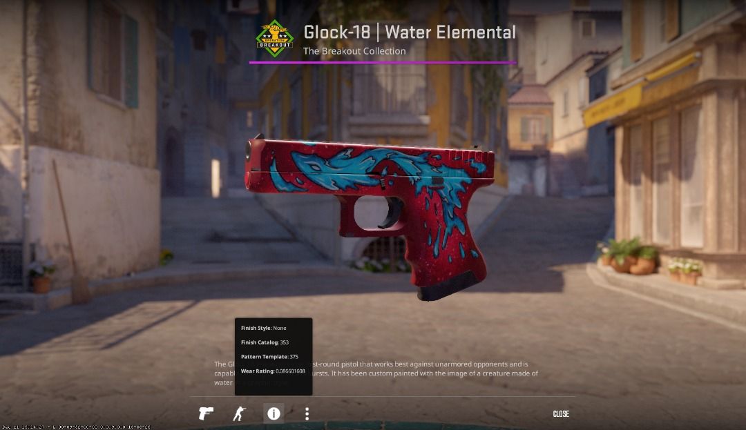 Glock Water Elemental MW, Video Gaming, Gaming Accessories, In-Game ...