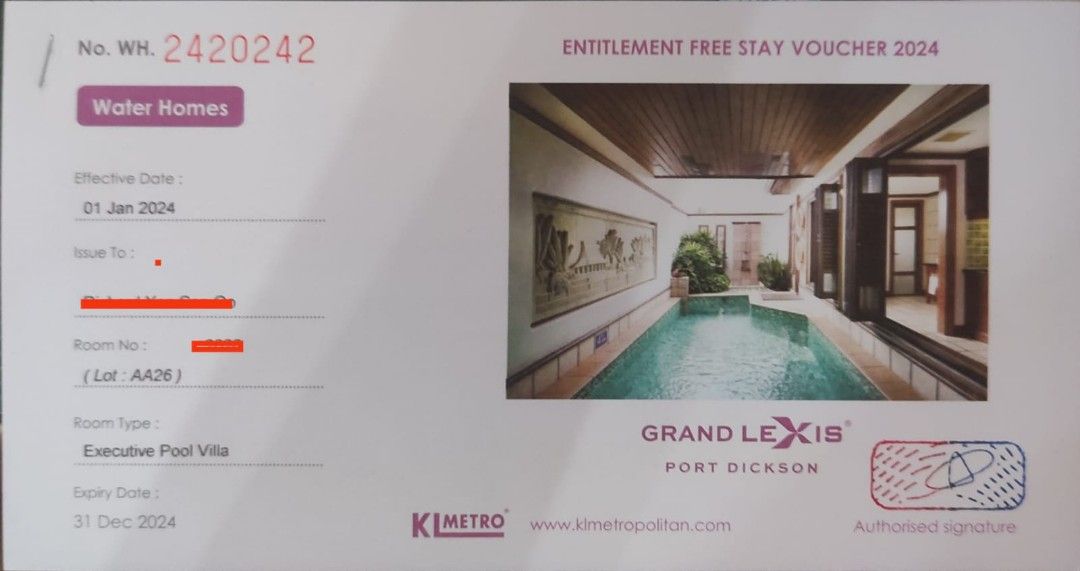Grand Lexis Port Dickson Executive pool villa 2024 voucher, Tickets ...