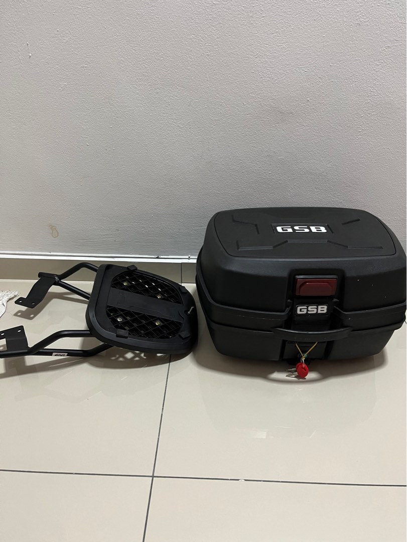 GSB Box Motor 35L Extra Trunk Waterproof With Universal Plate Rack ...