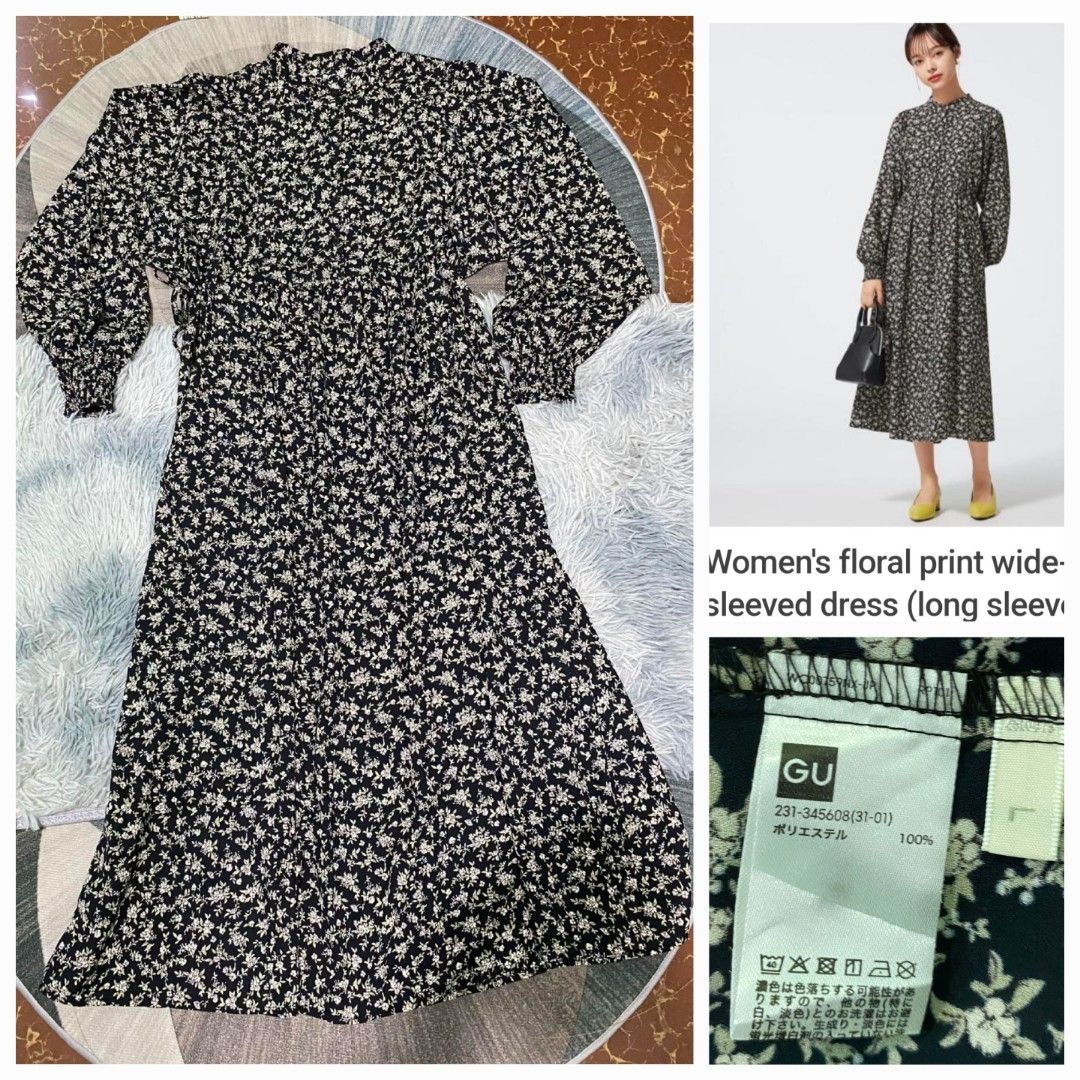 Gu by uniqlo stand collar dress, Women's Fashion, Dresses & Sets ...