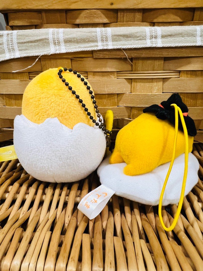 Gudetama plush Keychain set, Hobbies & Toys, Toys & Games on Carousell