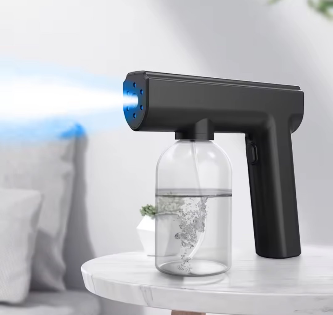 Handheld Atomization Disinfection Gun Portable Sprayer Nano Blue Light ...