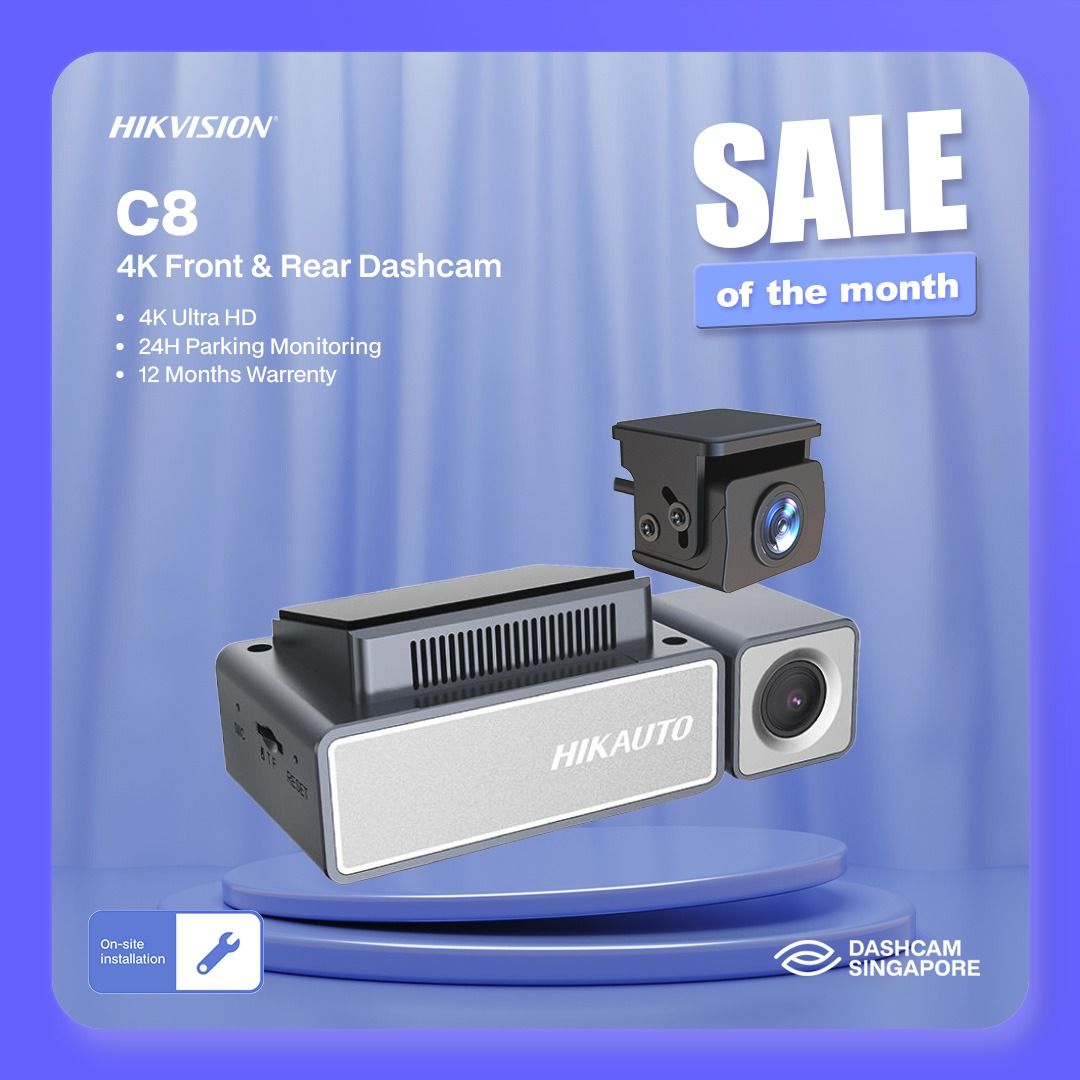 HikVision C8 | 4K Ultra HD Car Camera (Front & Rear) | Affordable 4K ...
