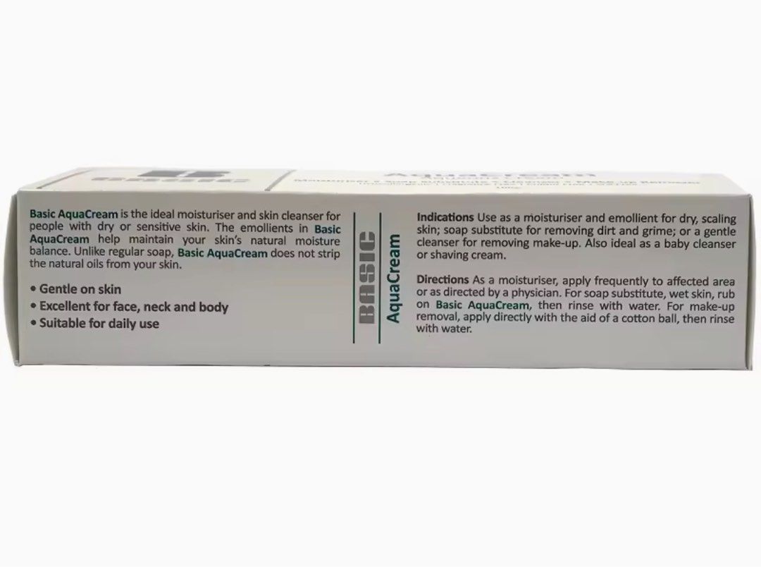 ICM Pharma Basic Aqua Cream Aqueous Cream 100g, Health & Nutrition ...