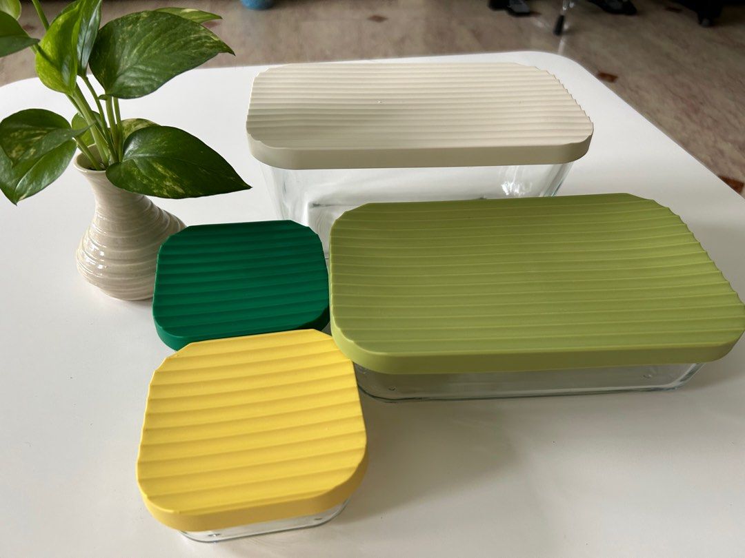 IKEA Food container with lid, set of 5,, Furniture & Home Living ...