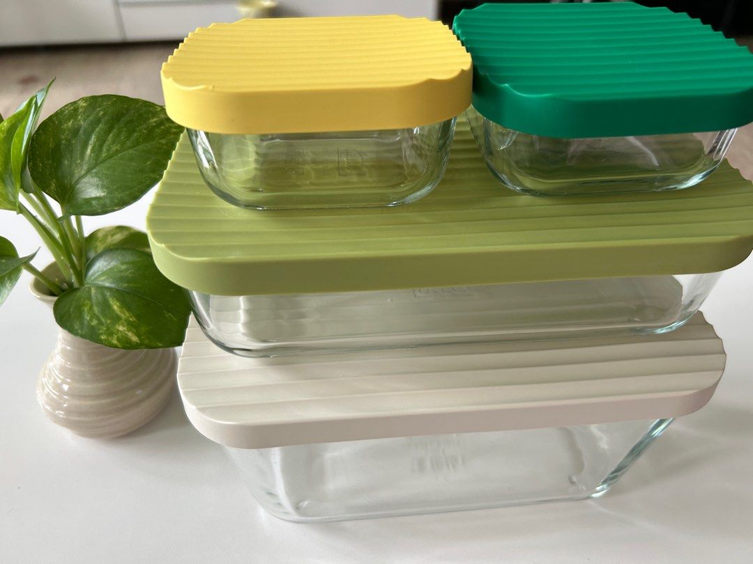 IKEA Food container with lid, set of 5,, Furniture & Home Living ...