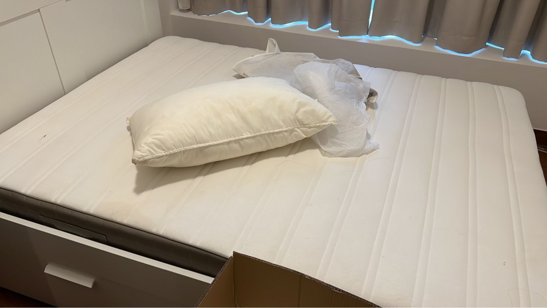 IKEA Hamarvik Queen-sized mattress, Furniture & Home Living, Furniture ...