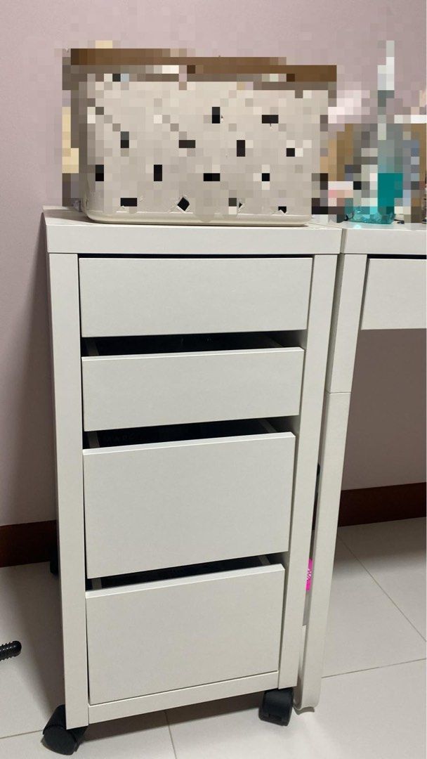 IKEA MICKE Desk with Drawer unit, Furniture & Home Living, Furniture ...