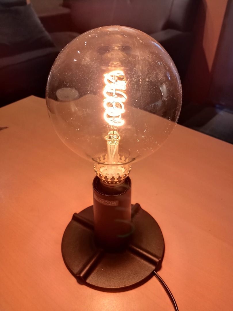 Ikea ROLLSBO LED bulb with lampstand, Furniture & Home Living, Lighting ...