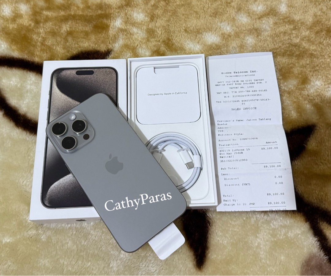 IPhone 15 ProMax in Natural Titanium (Open for swap to lower unit plus ...