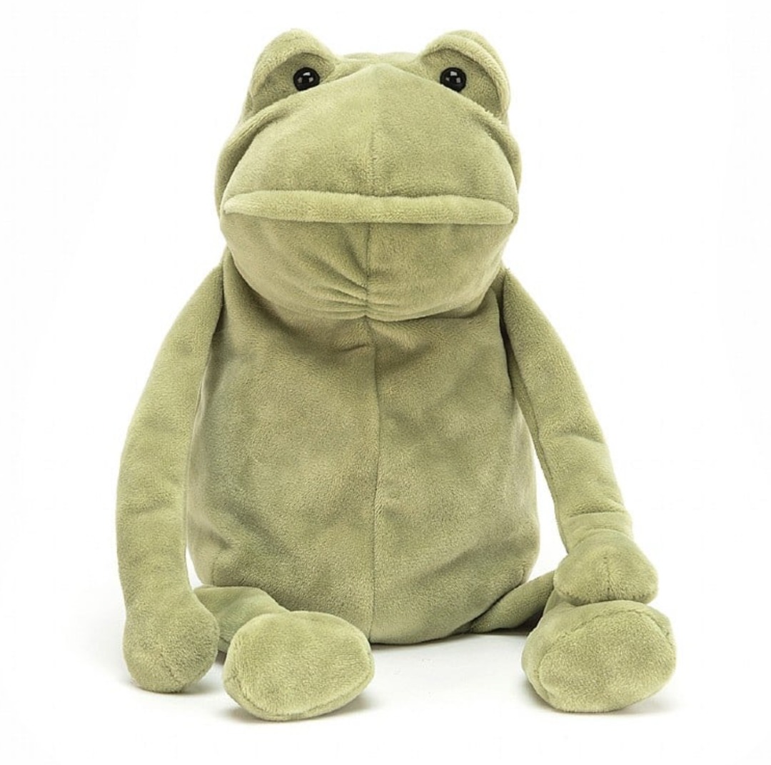 Jellycat Fergus Frog, Hobbies & Toys, Toys & Games on Carousell