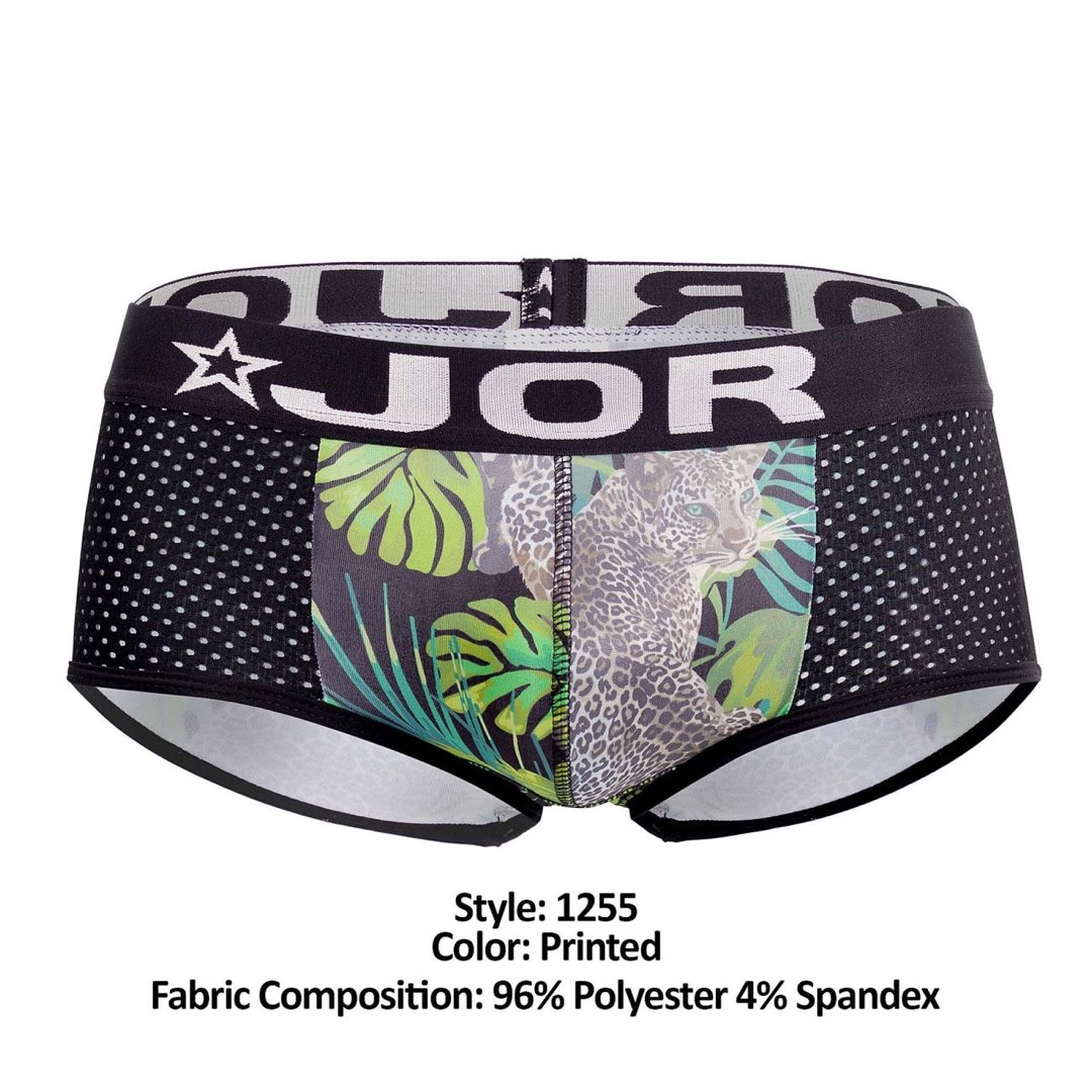 JOR Mens semi-mesh leopard trunk, Men's Fashion, Bottoms, New Underwear ...