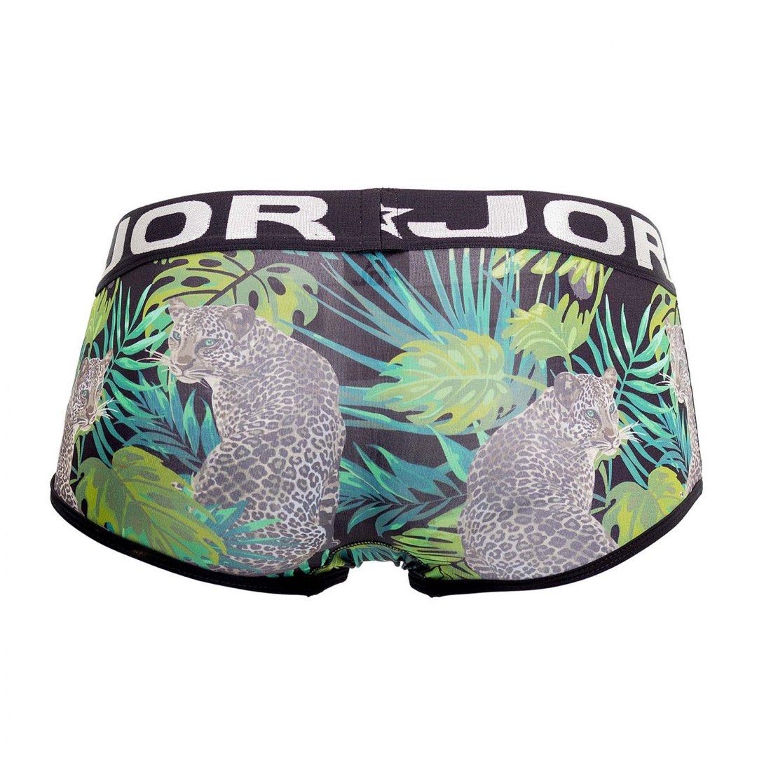 JOR Mens semi-mesh leopard trunk, Men's Fashion, Bottoms, New Underwear ...