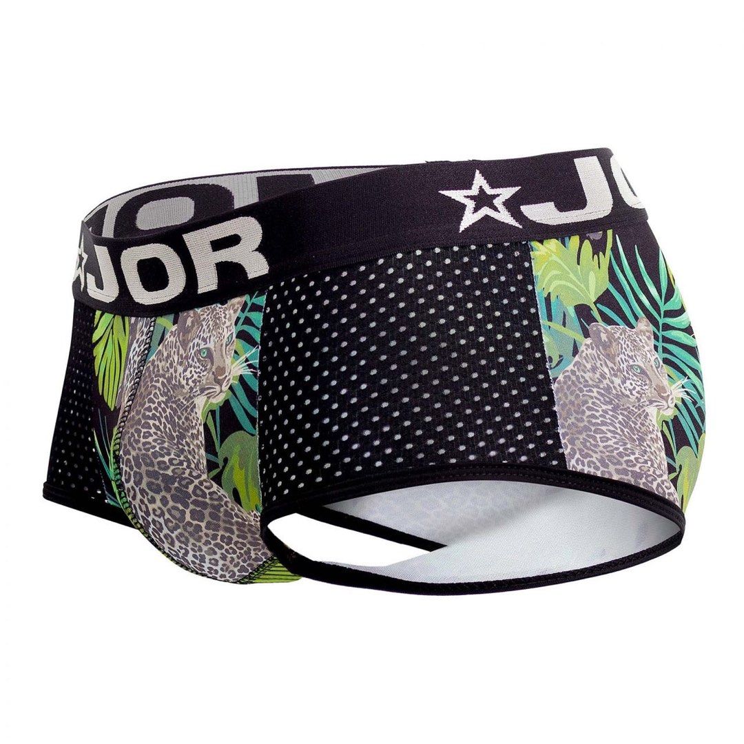 JOR Mens semi-mesh leopard trunk, Men's Fashion, Bottoms, New Underwear ...