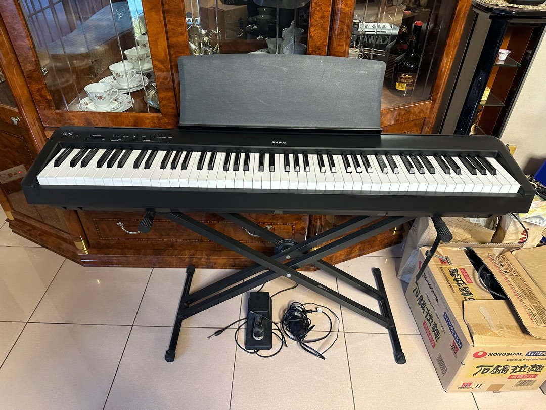 Kawai ES110 88-keys digital piano keyboard with sustain pedal, Hobbies & Toys, Music & Media ...