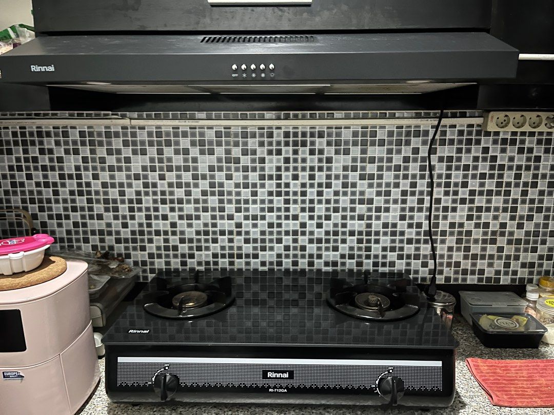 Kompor dan Cooker Hood Rinnai, Kitchen & Appliances di Carousell